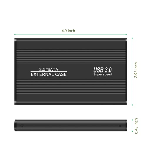 640GB 2.5 Inch Portable External Hard Drive USB 3.0 HDD Storage Compatible for PC, Desktop, Laptop, Mac, MacBook, Chromebook, Xbox One,PS5, PS4