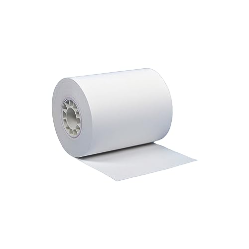 BAM POS Thermal Receipt Paper - Crisp & Clear Images, BPA Free - Ideal for First Data FD50 & FD100TI, Credit Card Machines - Pack of 50 Rolls