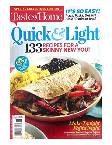 TASTE OF HOME MAGAZINE, QUICK AND LIGHT, SPRING 2014