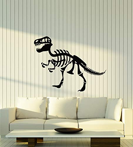 Vinyl Wall Decal Dinosaur Skull Bones Jurassic Park Kids Nursery Room Stickers Mural Large Decor (g1154) Black