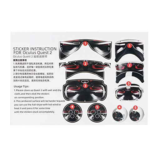 VR Glasses Protective Sticker, VR Headset Stickers Comfortable for Quest 2(Wild Hour)