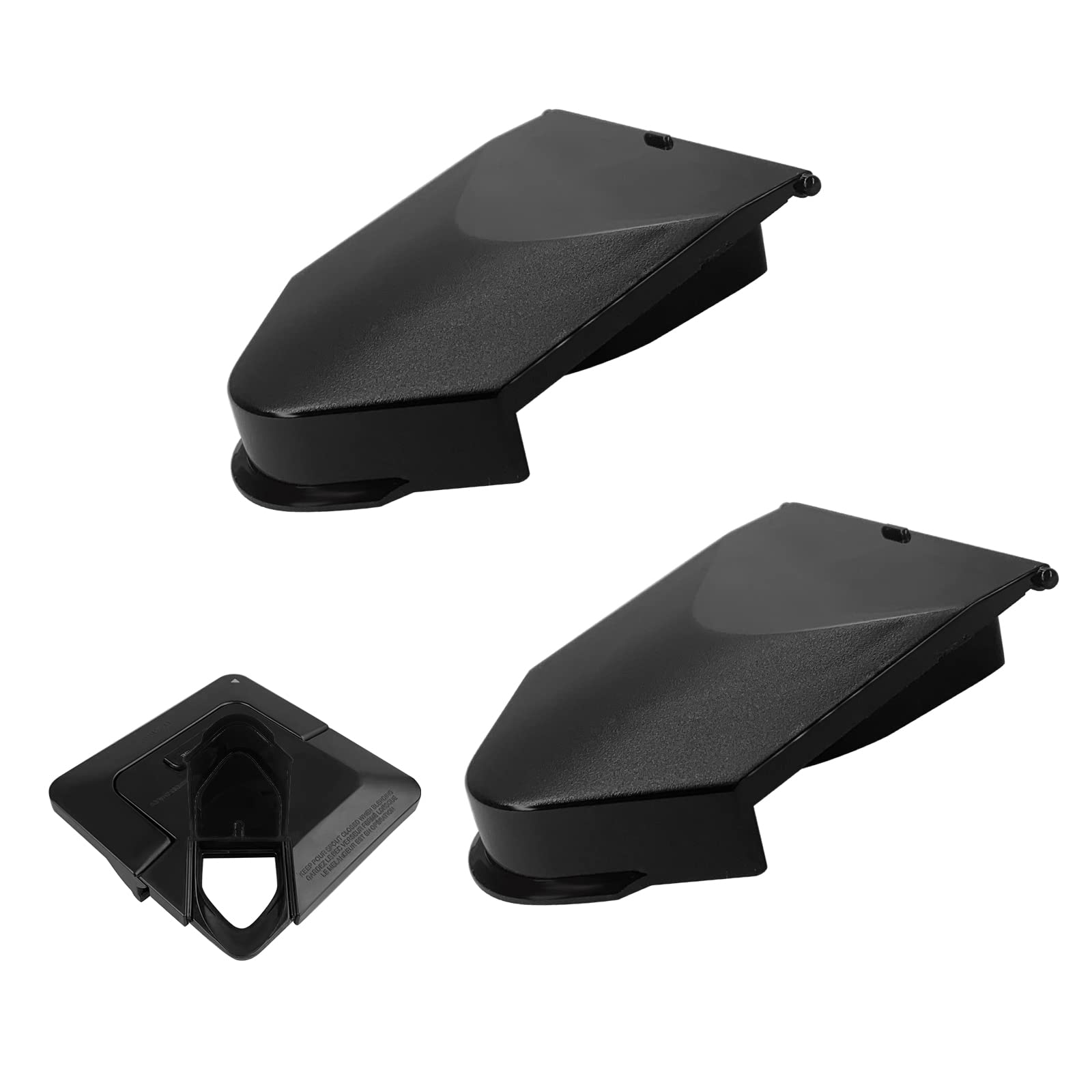 2Pcs Spout Cover for Ninja Blender Lid, Replacement parts for Ninja Blender 72 oz Pitcher, Accessories for Ninja Blender, Replacement Lid Flap Spout Cover, Black, NJ600 BL610 BL740 BL700 More