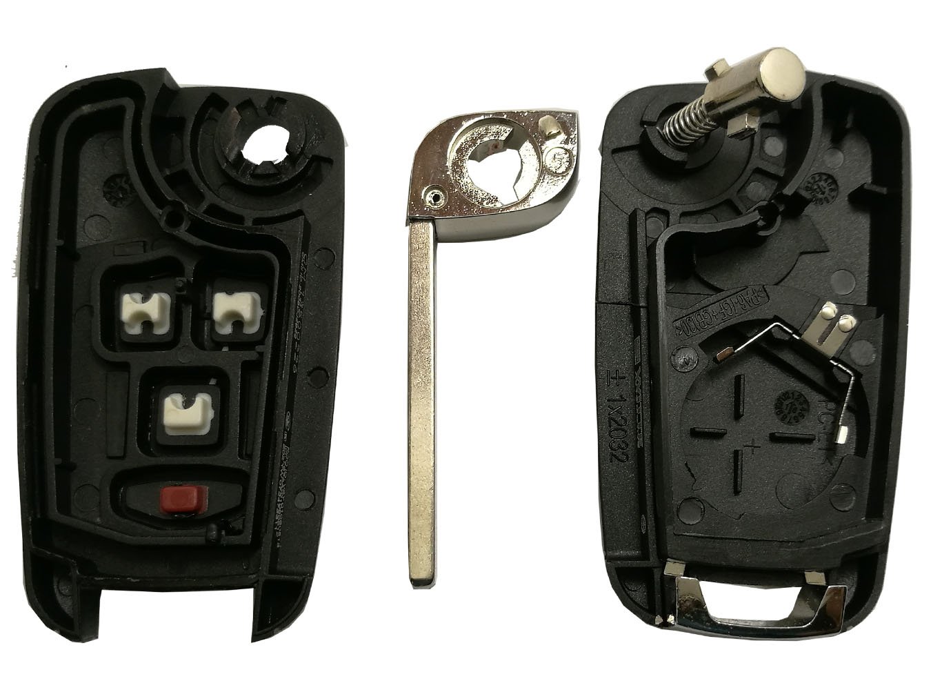 4 Buttons Car Key Fob Cover Case Shell Fit for Chevrolet Chevy Cruze Camaro Impala Aveo Epica Lova Flip Folding Replacement Key Housing