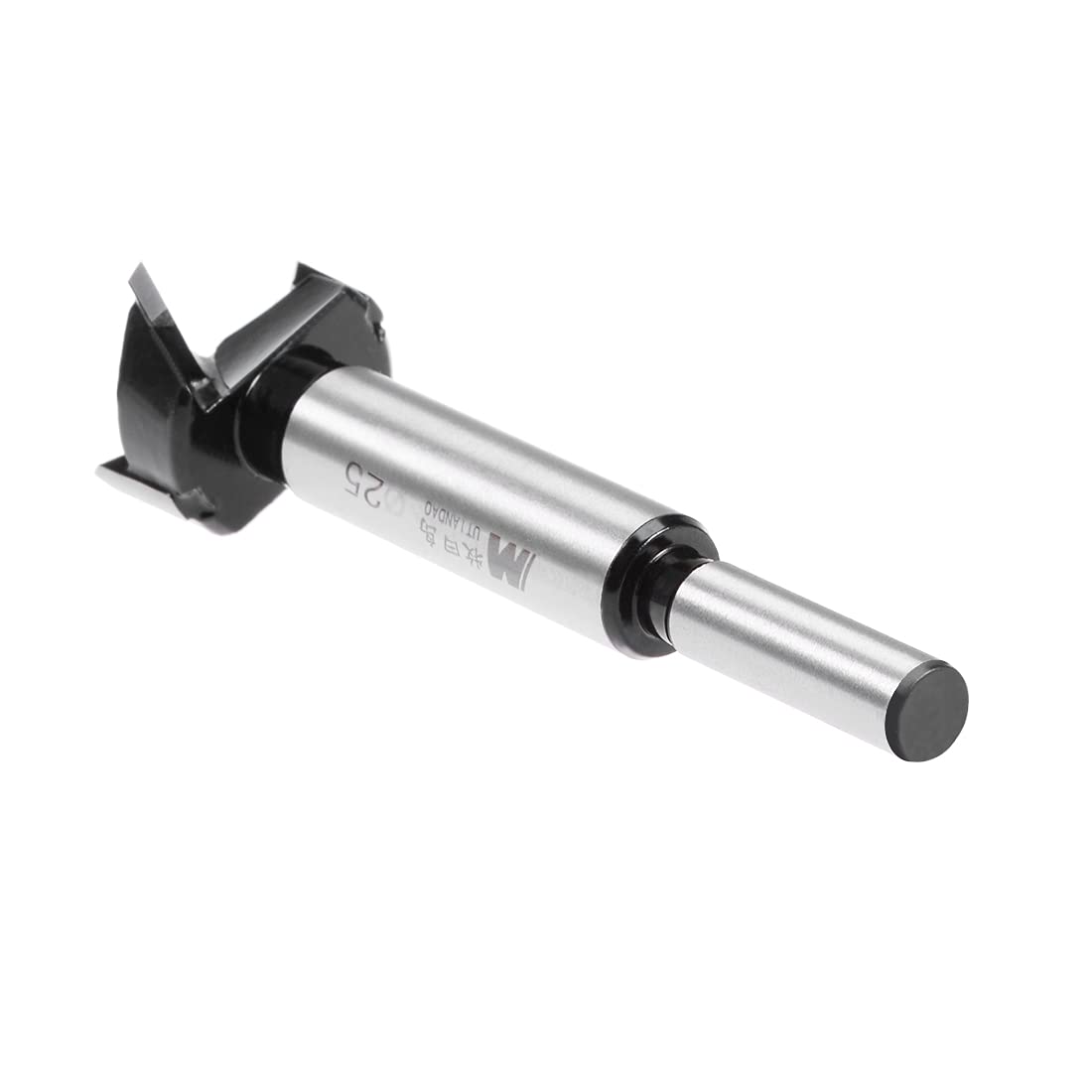 uxcell Forstner Drill Bits 28mm, Tungsten Carbide Wood Hole Saw Auger Opener, Woodworking Hinge Hole Drilling Boring Bit Cutter (Black, Silver Tone)