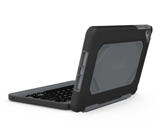 ZAGG Rugged Book - Durable Case and Bluetooth Keyboard for Apple iPad Mini 5 (7.9") - Charcoal