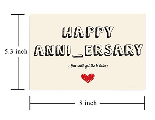 Naughty Anniversary Card, Funny Wedding Anniversary Card for Him Boyfriend Husbandā¦