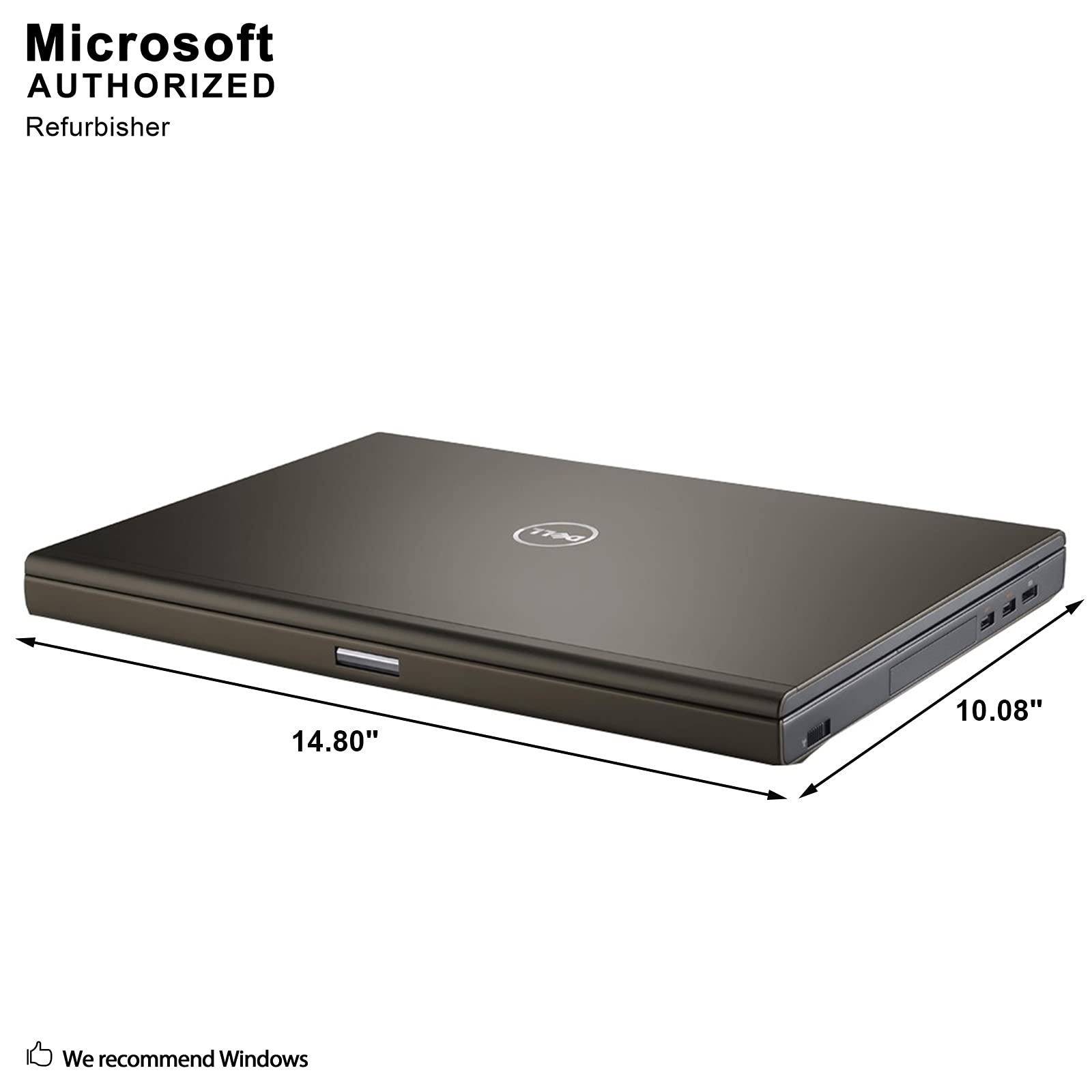 Dell Precision M4700 15in Notebook PC - Intel Core i7-3720QM 2.6GHz 8GB 500GB DVDRW Windows 10 Professional (Renewed)