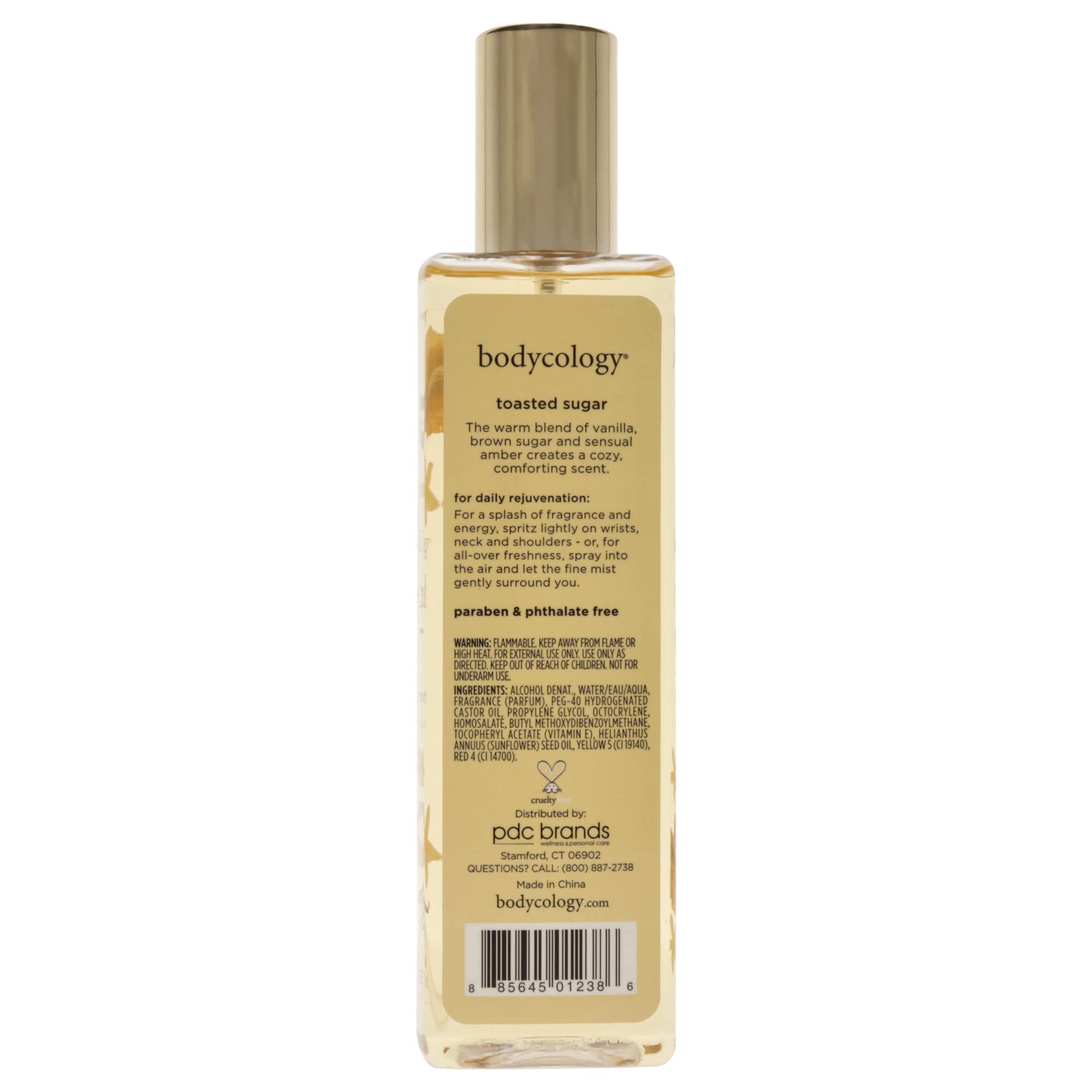 Bodycology Toasted Sugar Fragrance Mist for Women, 8 Fl Oz (455004008)