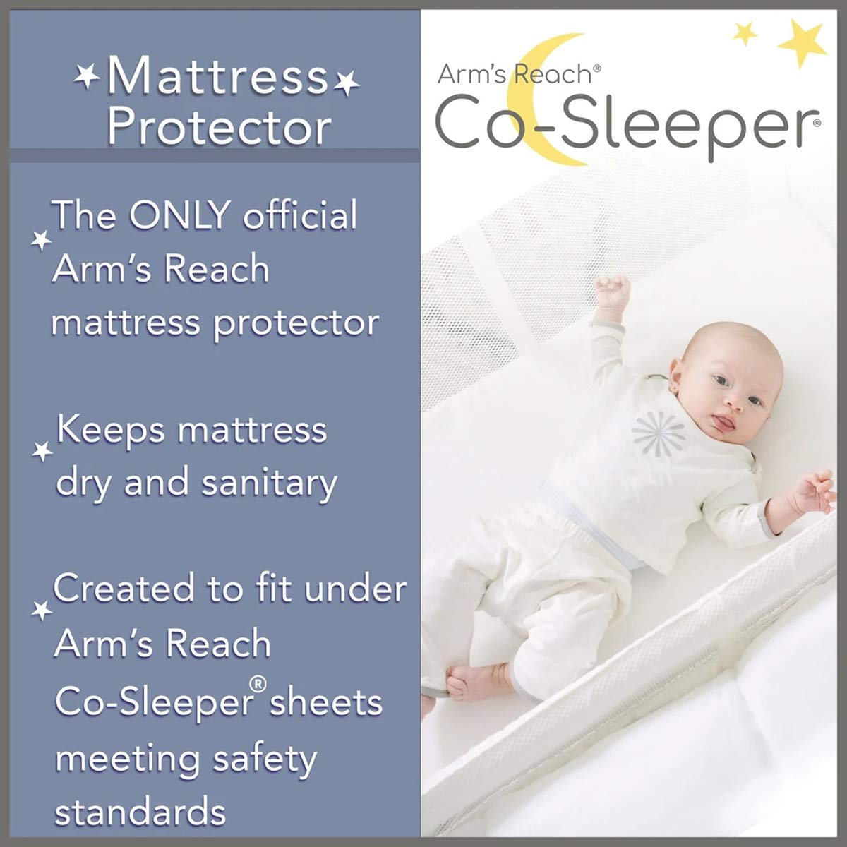 Arms Reach Concepts Inc. Mini Co-Sleeper Mattress Protector - White