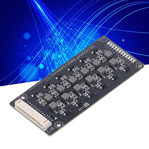 Active Equalizer Balancer, Maximum Balance Current 1.2A Balance Indicator Light Voltage Balancer ABS Housing Low Static Power Consumption for Industry(13s)