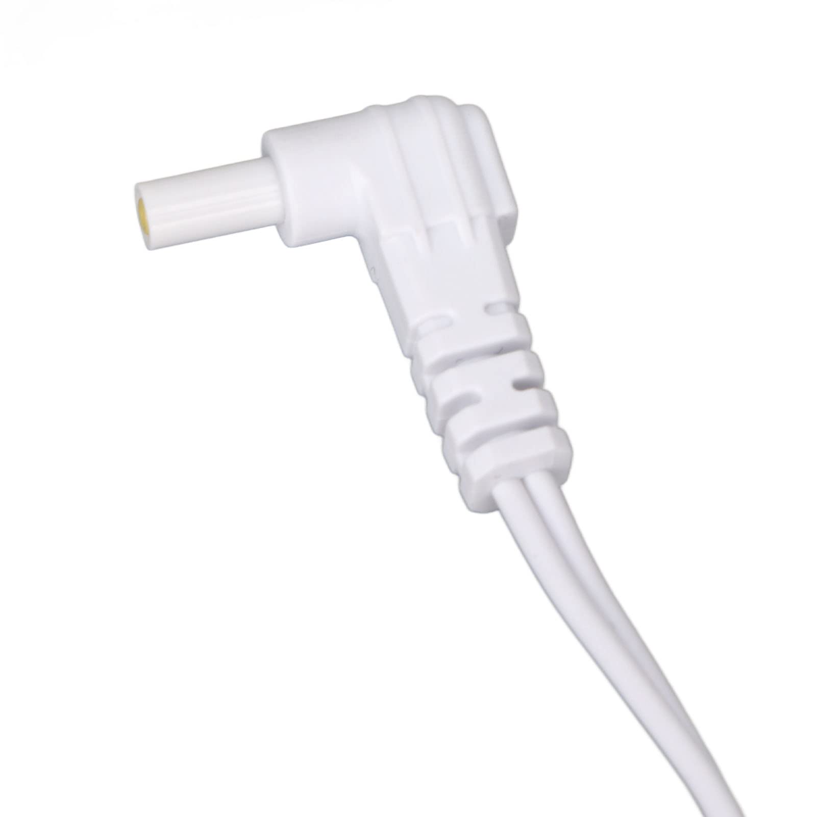 5pcs TENS Wires Replacement Electrode Wires 2.35mm 2 Pin Connector Electrodes Wire for TENS Massager White