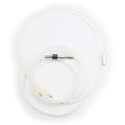 NewFantasia 4.4mm Male Balanced HiFi Cable Compatible with Audio-Technica ATH-MSR7b, ATH-SR9, ATH-ESW990H, ATH-ES770H, ATH-ADX5000, ATH-AP2000Ti Headphones and Compatible Sony WM1A, NW-WM1Z, PHA-2A