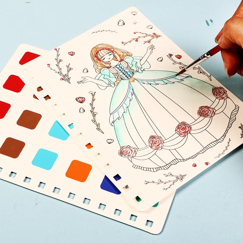 DiveDream Fabric Art Frenzy,Kids Project Creative Toys,Kids DIY Arts Crafts Kit, Paper Craft Kit for Girls Age 3-8 (A+B)