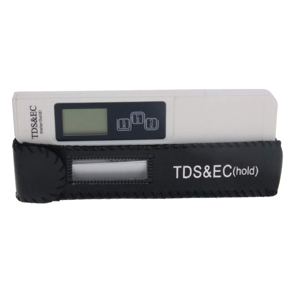 Othmro TDS & EC Tester TDS Three in one Handheld Tester 1-9990PPM 1 Resolution Plastic+304 Stainless Steel White 1PCS