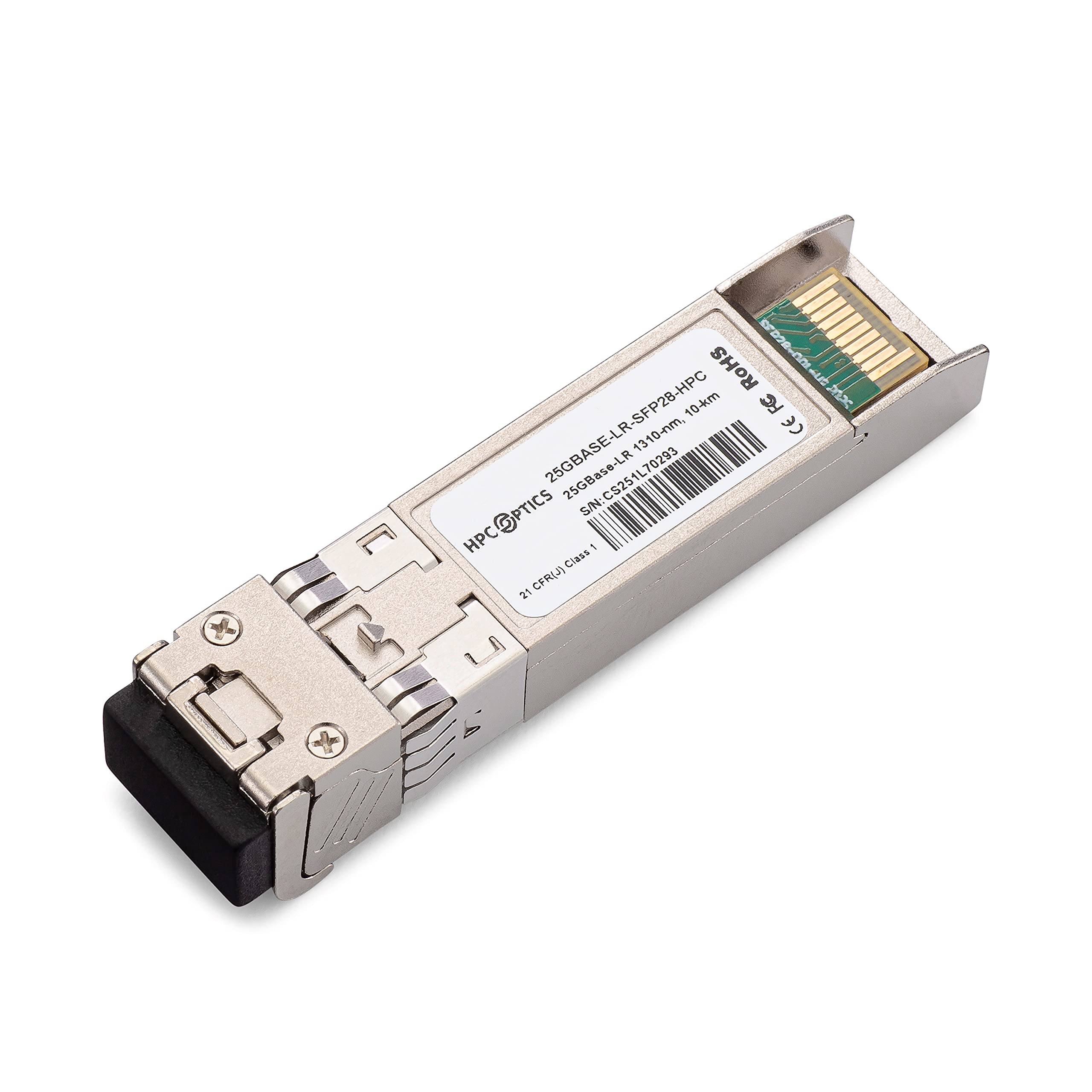 HPC Optics Compatible with Fortinet FG-TRAN-SFP28-LR 25GBASE-LR SFP28 Transceiver | 25G LR 10km SMF 1310nm FG-TRAN-SFP28-LR-HPC