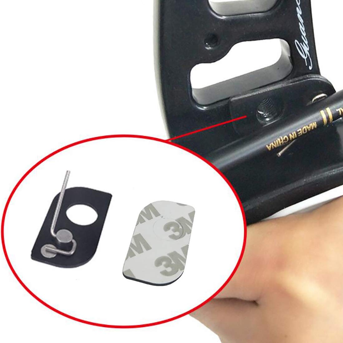 2pcs Stainless Arrow Rest Archery Magnetic Rests Recurve Bow Shelf Pad (Right Hand)