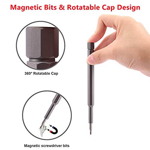 24 in 1 Precision Screwdriver Set, Multifunction Magnetic Driver Bit Set, Pocket Screwdriver Tool Set, Mini Screwdriver Kit, Repair Tool Kit for Electronics, Tablet, Cellphone