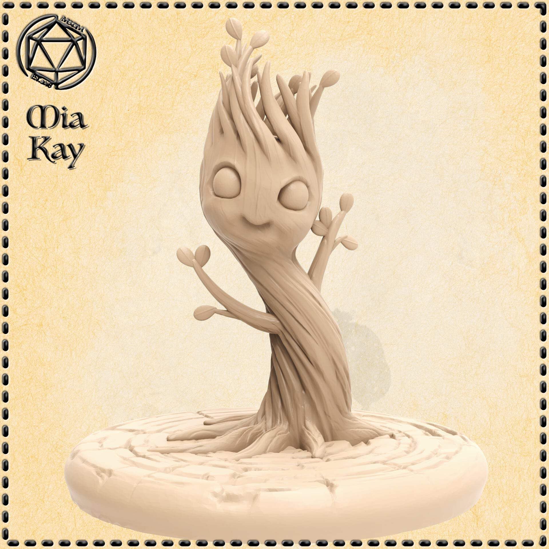 3D Printed Miniature: Baby Treant by Mia Kay