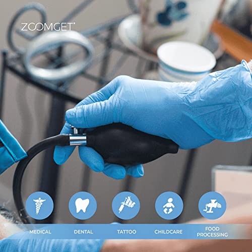 1st Choice Blue Nitrile Disposable Medical Gloves, Chemo-Rated, Latex-Free, Food Safe, Medium, 1000/Case