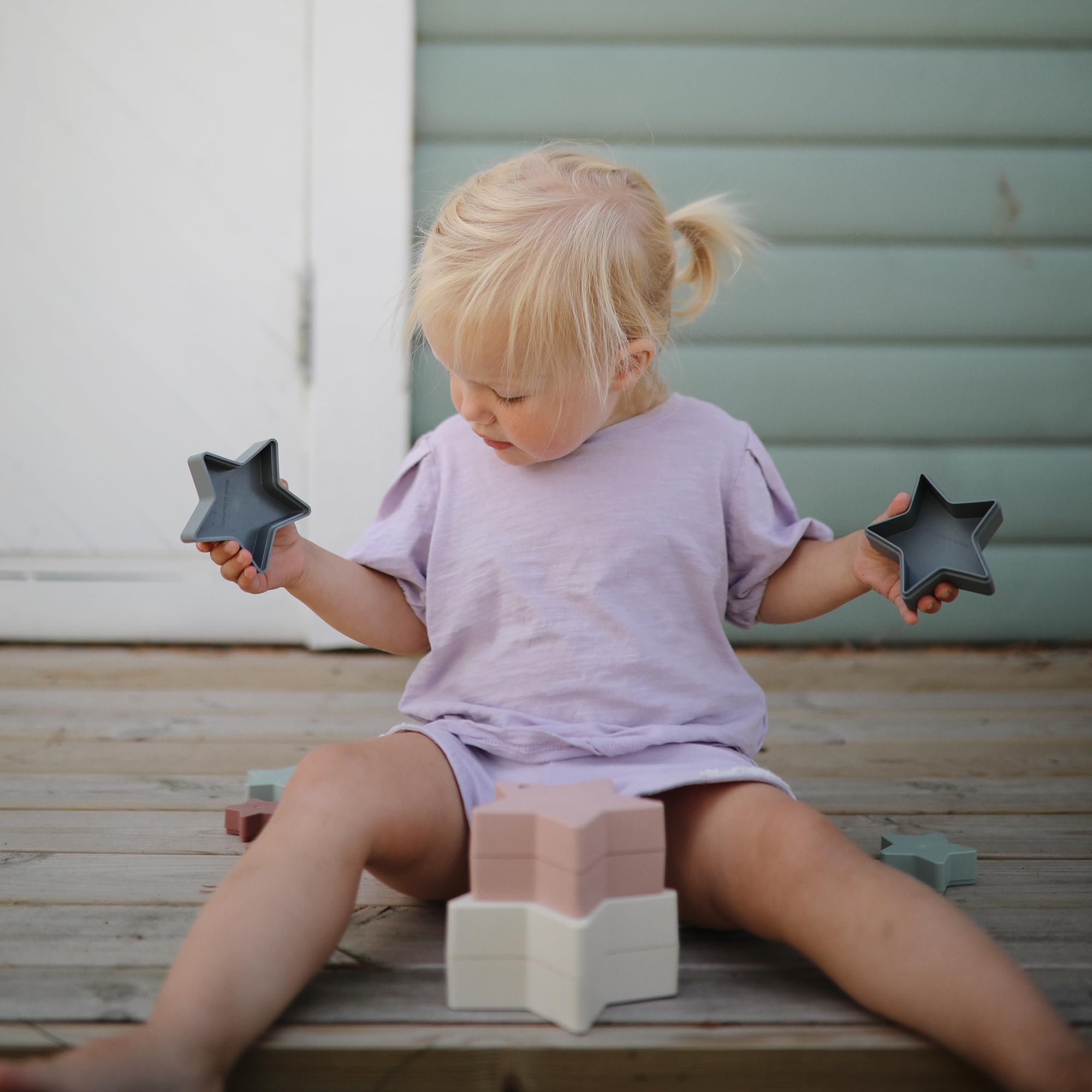 mushie Nesting Stars Toy | Made in Denmark (Original)