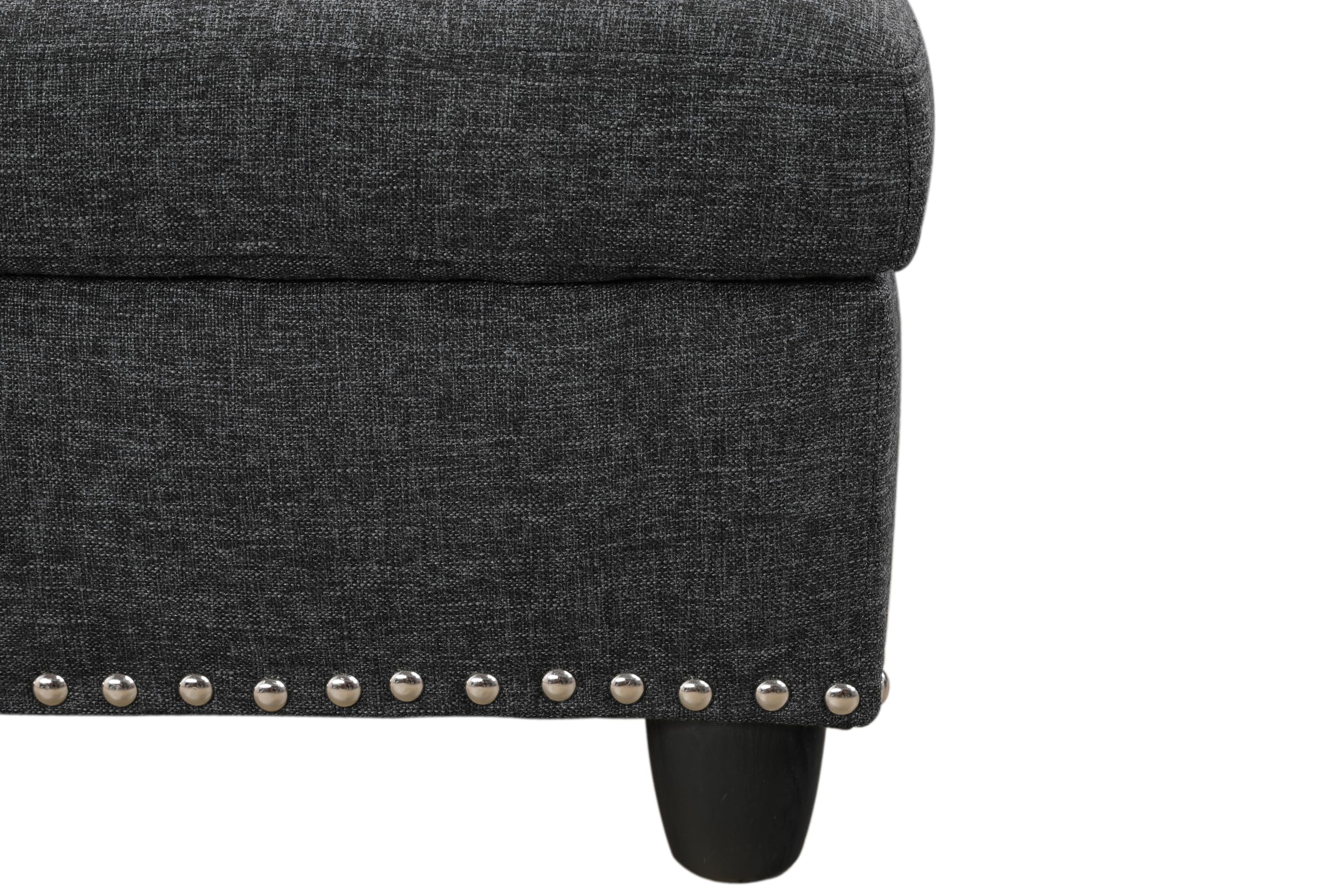 98" L Shape Sectional Sofa,4 Seat Sofa Couch Wide Left Hand Facing Sofa & Chaise with Ottoman