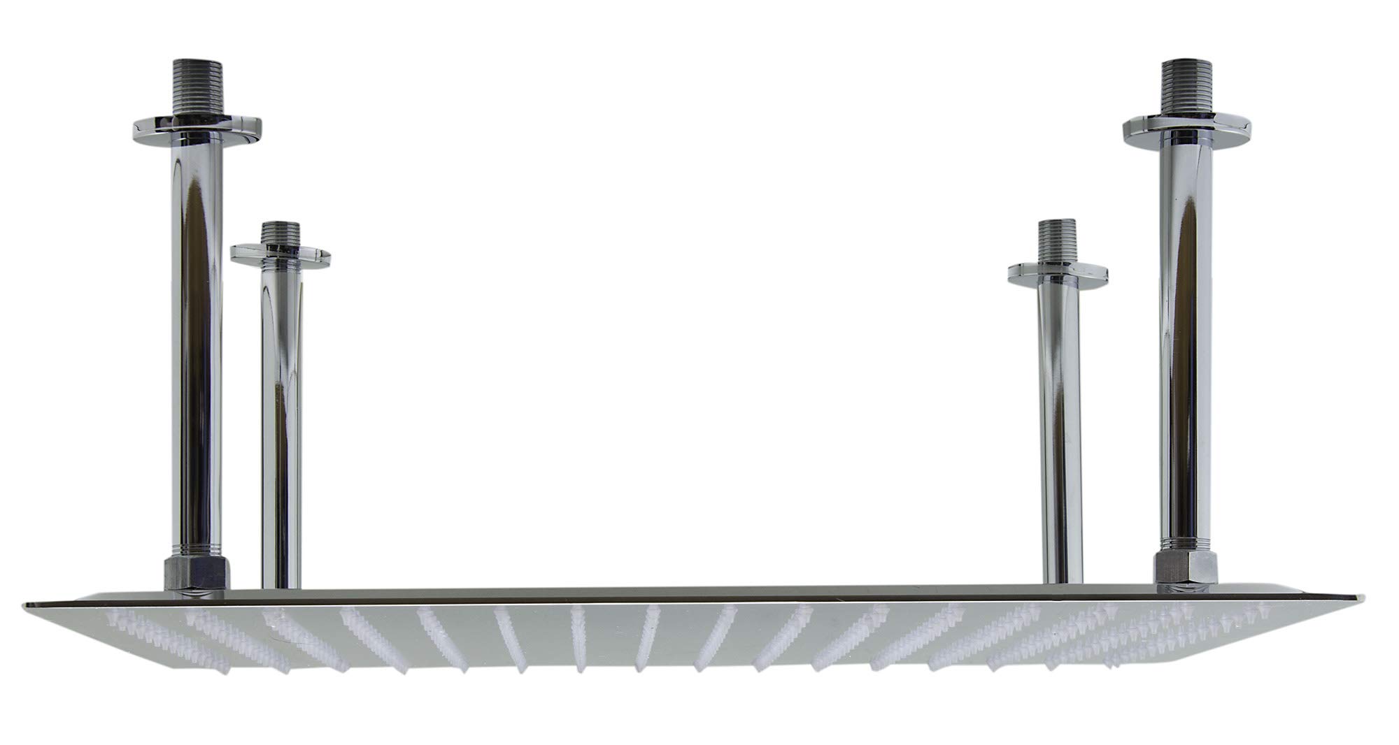ALFI brand RAIN20S Square Ultra Thin Rain Shower Head, Polished Stainless Steel, 20-Inch