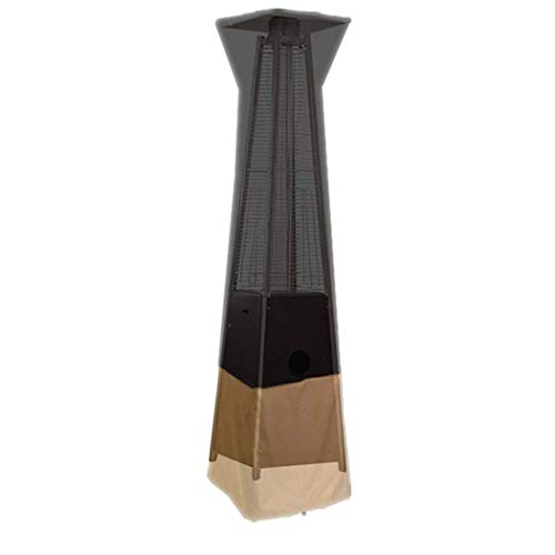 600D Heavy Duty Waterproof Standup Patio Heater Cover, Heater Cover for Outdoor with Zipper, 21" x 21"x 90"