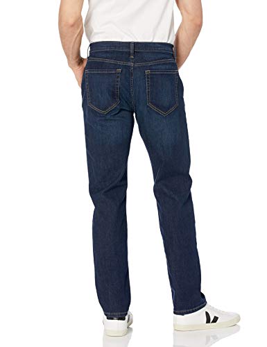 Amazon Essentials Men's Slim-Fit High Stretch Jean, Dark Wash, 33W x 28L