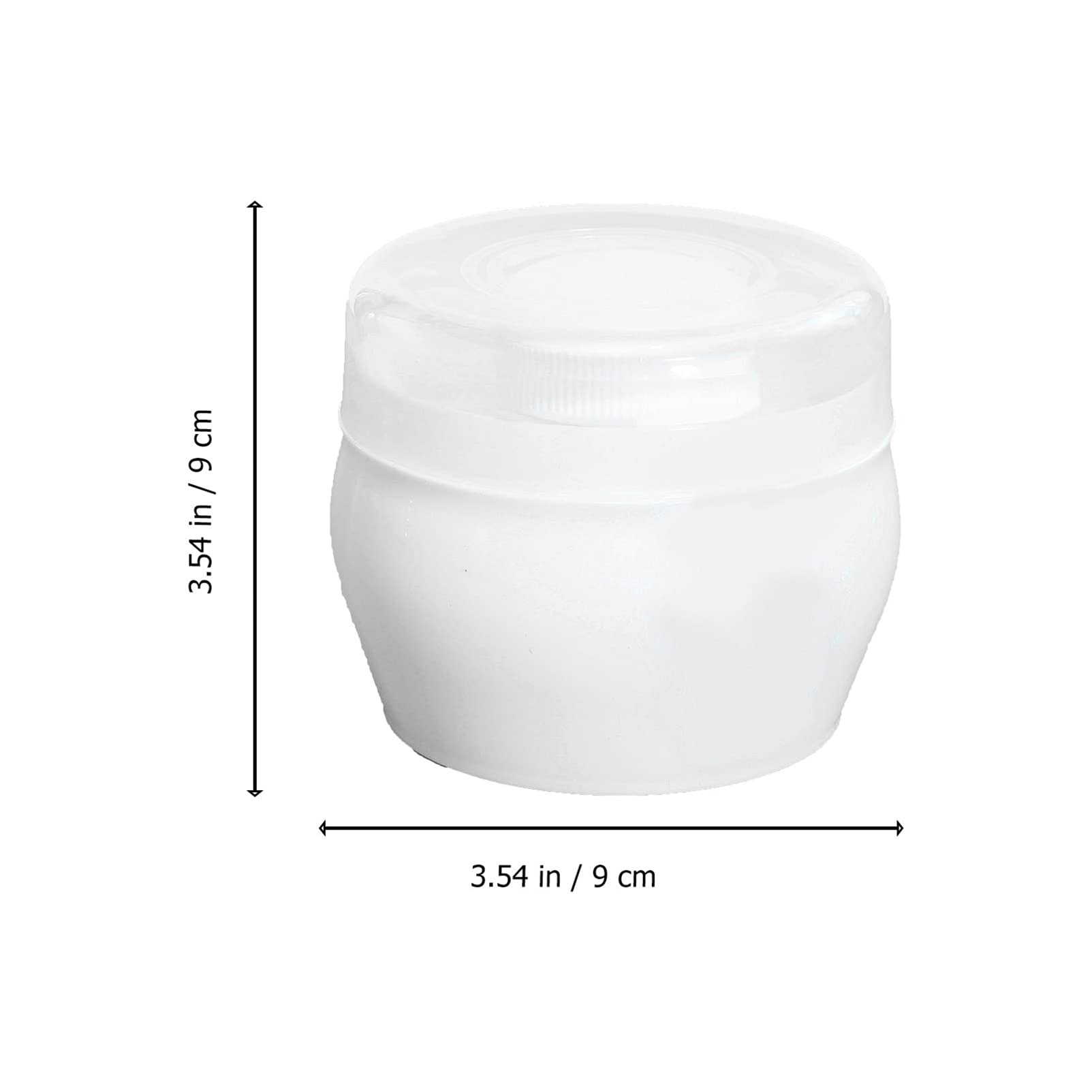 2 Sets Powder Puff Soft Face Body Powder Puff Sponge Box Case Comfortable After Shower Powder Puff Cosmetic Container for Newborn Use White