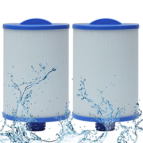 6CH-940 Spa Filter Cartridges for Spa Hot Tub, Filter Replacement Compatible for UNICEL 6CH-940 for FILBUR FC-0359 for PWW50P3, Screw in Filter Cartridges 2 Pcs