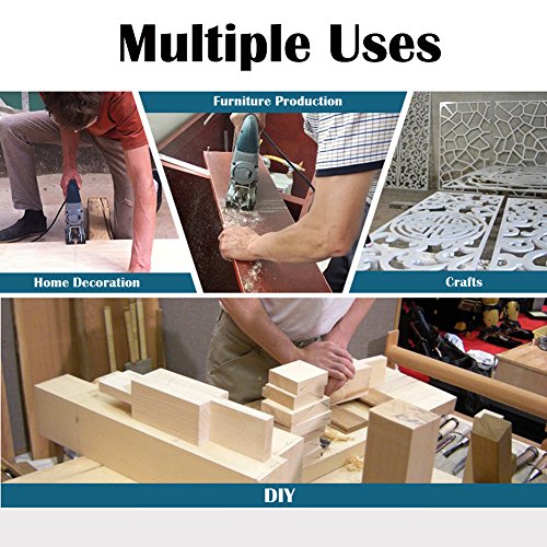 60pcs T Shank Jigsaw Blades Set with Storage Case, Contractor Assorted Jig Saw Blade Set Made with HCS/HSS for Wood Plastic and Metal Cutting, Fits Most Jig Saw Models