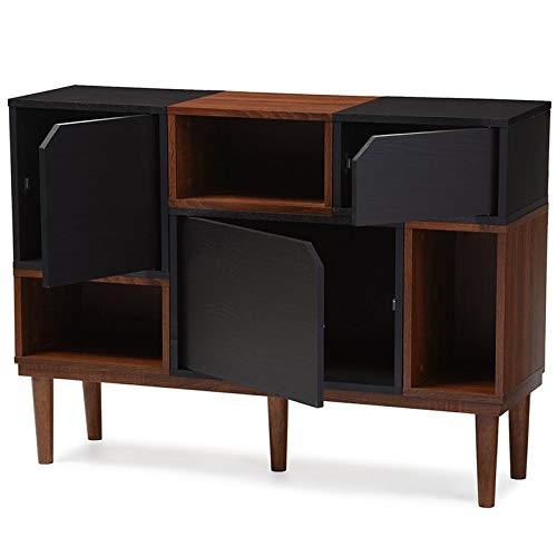 Baxton Studio FP-6794-Oak/Espresso Cabinet, One Size, Espresso