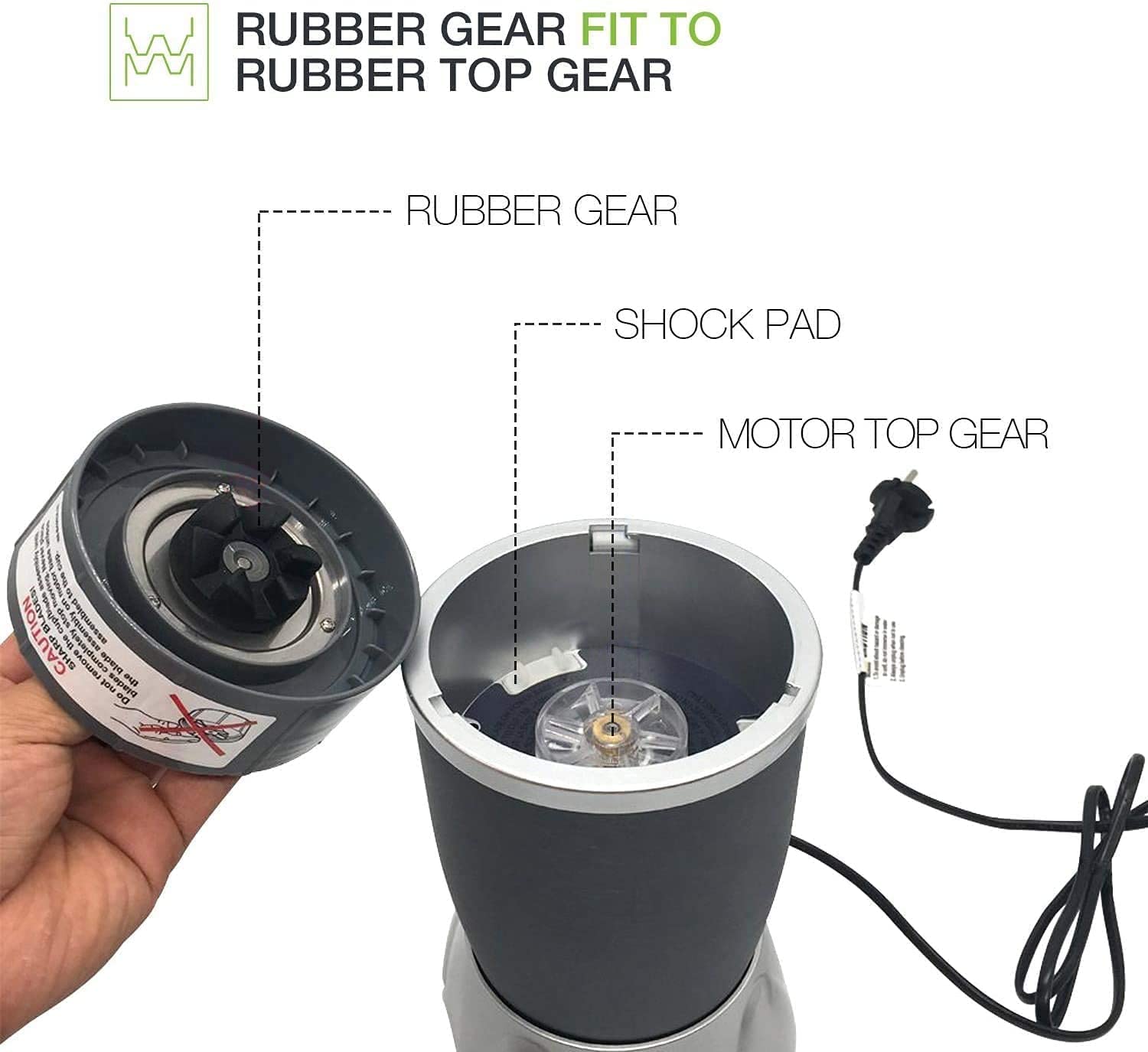 2Pack 3D-Star Extractor Blade Replacement Parts for NutriBullet Blender Accessories 600W/900W Series