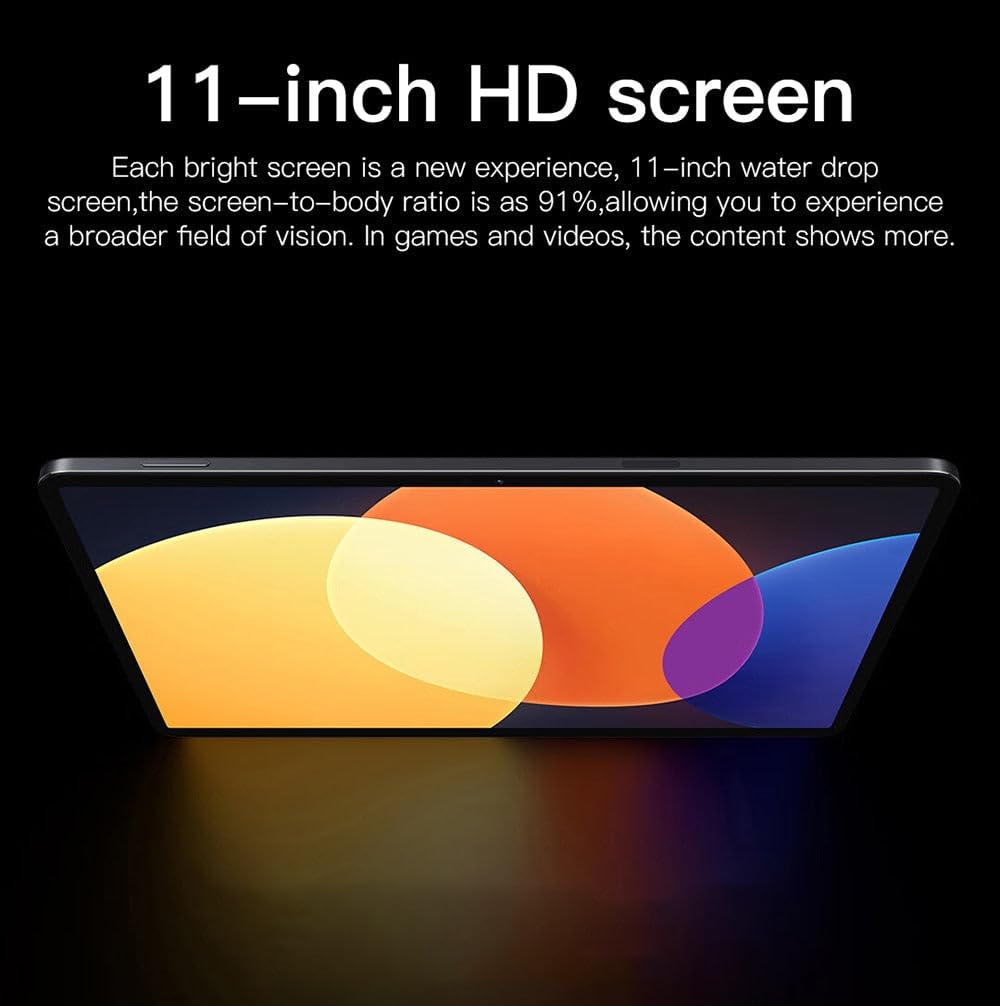2023 Global Version Pad 6 Pro 12gb ram 512gb ROM Touch Tablet Android 13 Snapdragon 870 10 Core Tablet PC 5G WiFi Dual SIM Card Blue add Keyboard / 10GB 256GB