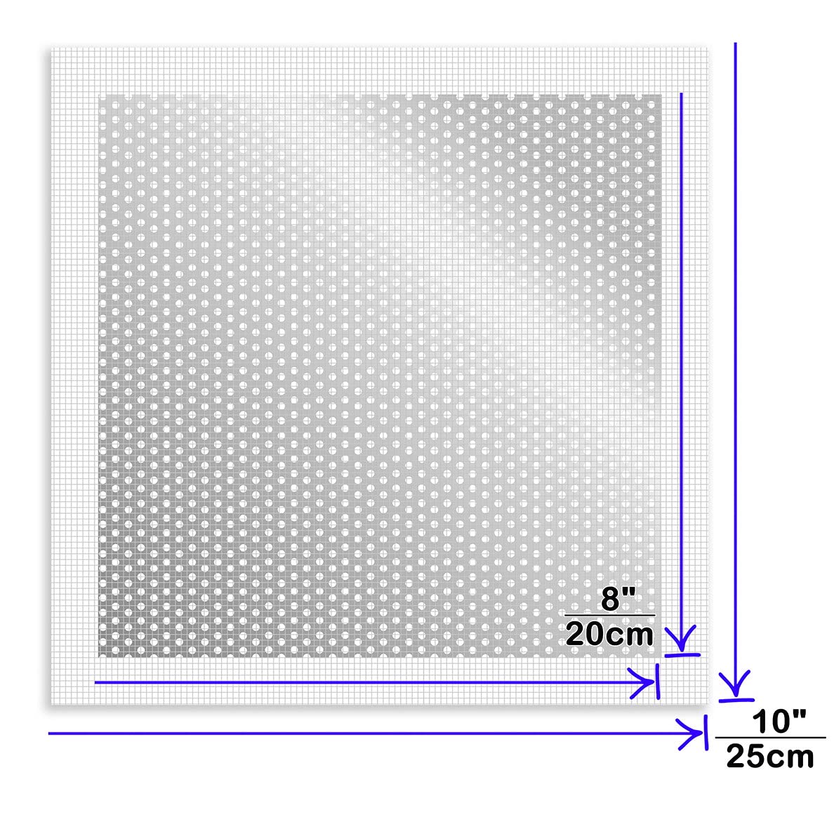 Ansoon 8 inch Drywall Repair Patch, Wall Patch Repair Kit, Self Adhesive Wall Fiber Mesh Repair, Large Hole Sheet Rock Patch for Drywall, Aluminum Metal Sheetrock Ceiling Dry Patch for Drywall Plaster