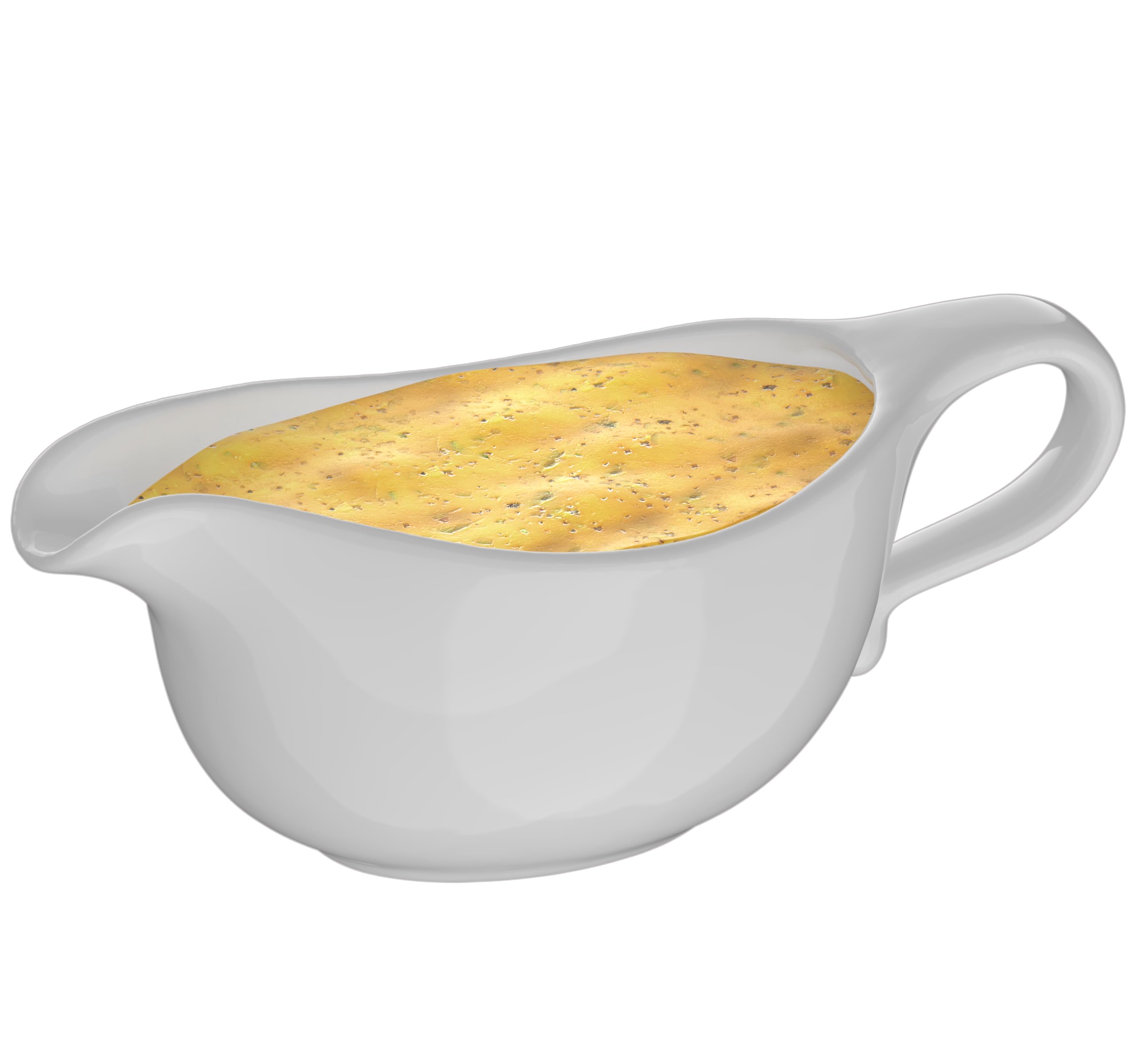 RONDURE Large White Gravy Boat - 19 oz Capacity, Microwave and Dishwasher Compatible
