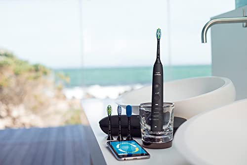 Philips Sonicare DiamondClean Smart 9500 Rechargeable Electric Power Toothbrush, Black, HX9924/11