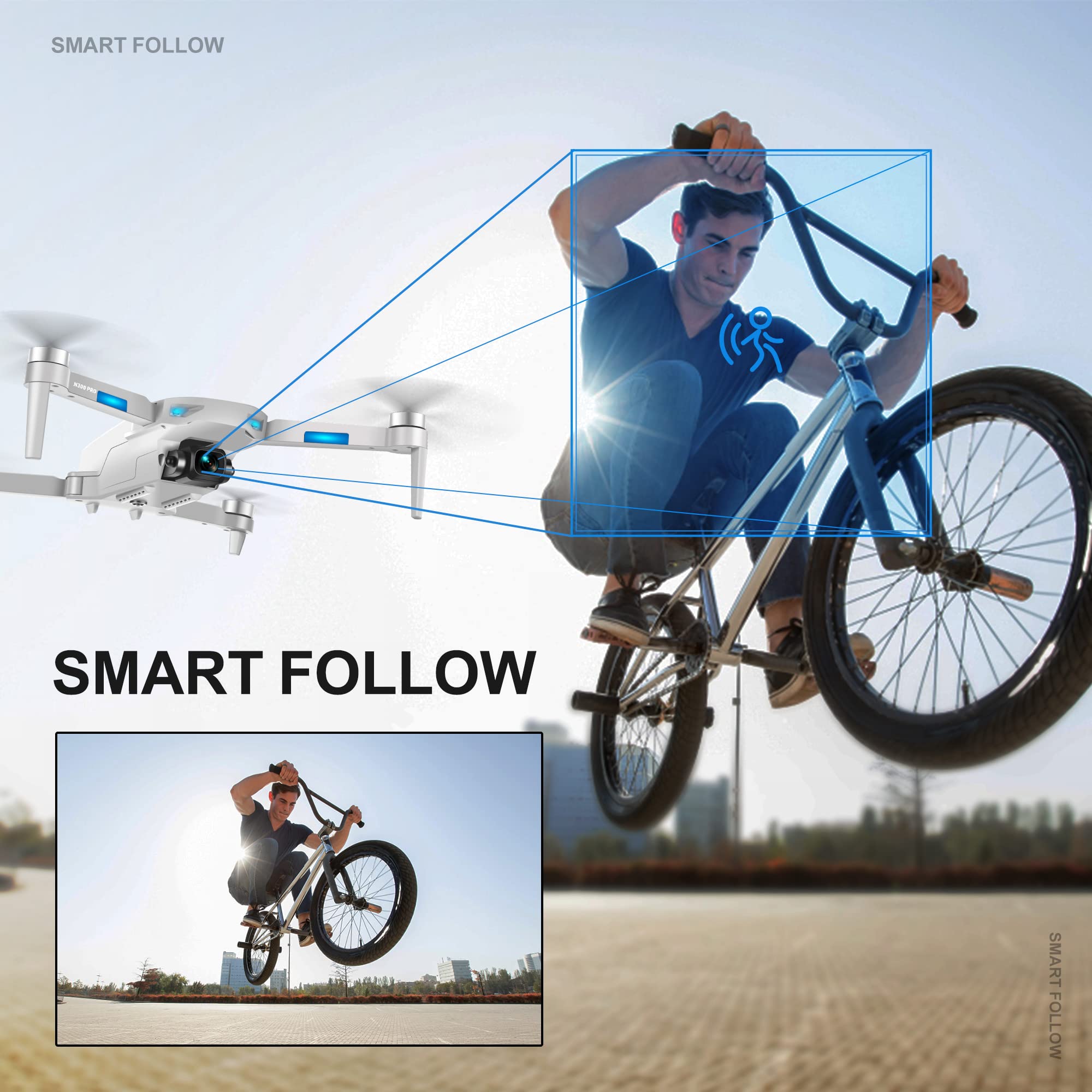 ๐ฎ๐ฌ๐ฎ๐ฏ ๐ก๐ฒ๐ HHD 4K GPS Drone with Camera for Adults: WiFi Mobile Control, Real-Time Image Transmission, RC Quadcopter with Auto Return, Follow Me, Altitude Hold, 40min Dual Batteries Flight