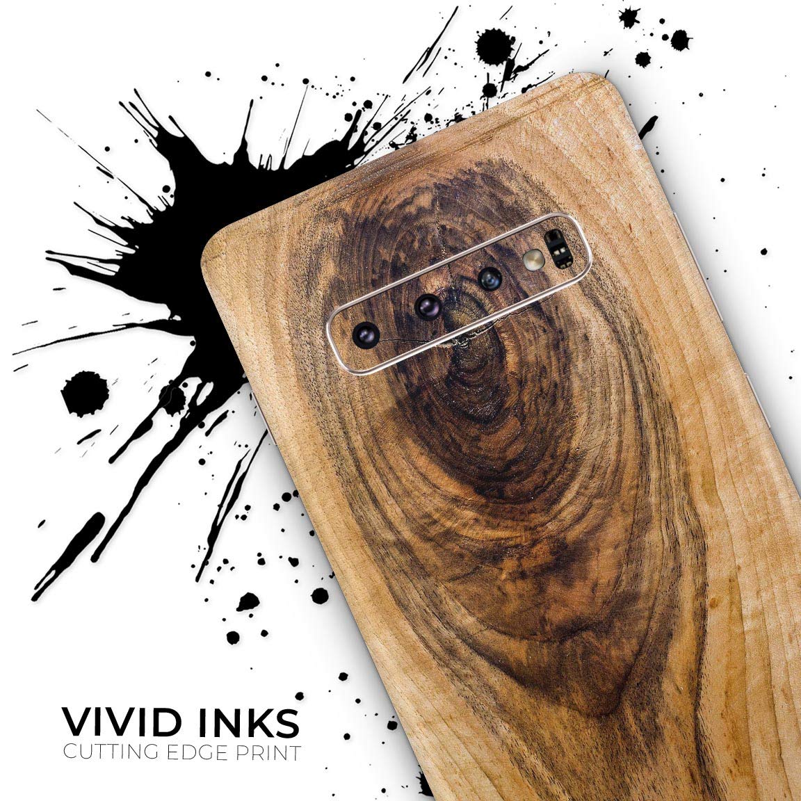 DesignSkinz Light Knotted Woodgrain Protective Vinyl Decal Wrap Skin Cover Compatible with The Samsung Galaxy S20 (Screen Trim & Back Glass Skin)