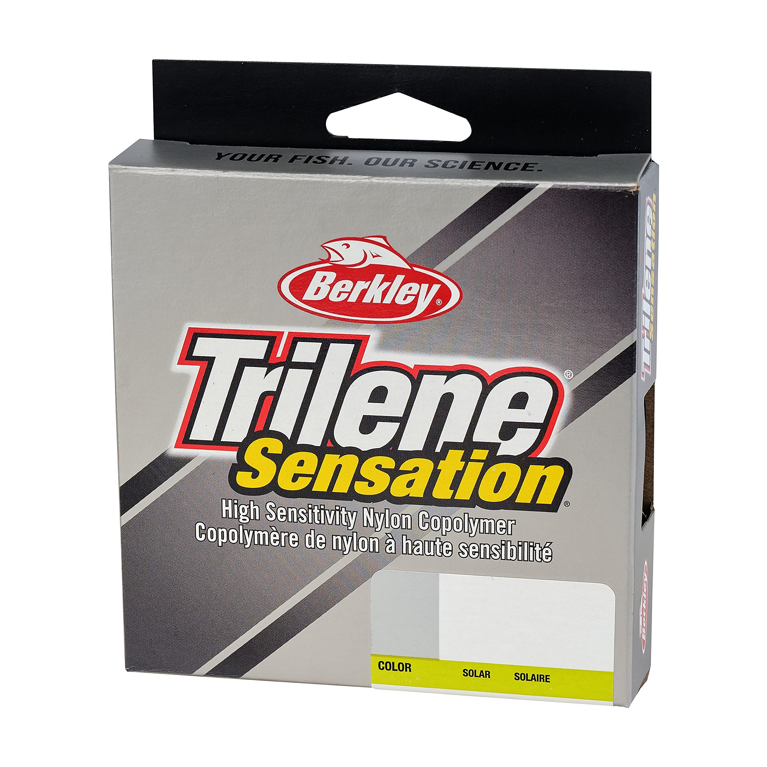 Berkley Trilene® Sensation, Solar, 4lb | 1.8kg Monofilament Fishing Line, Suitable for Freshwater Environments