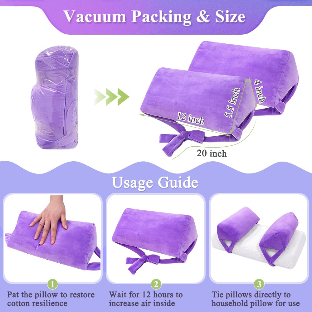 Anti Aging Pillow for Women Anti Wrinkle Face Beauty Pillow Head Stabilizer Back Sleep Training Face Up Head Positioning Wrinkle Prevention for Face Post Surgery Pillows Support for Sleeping Upright