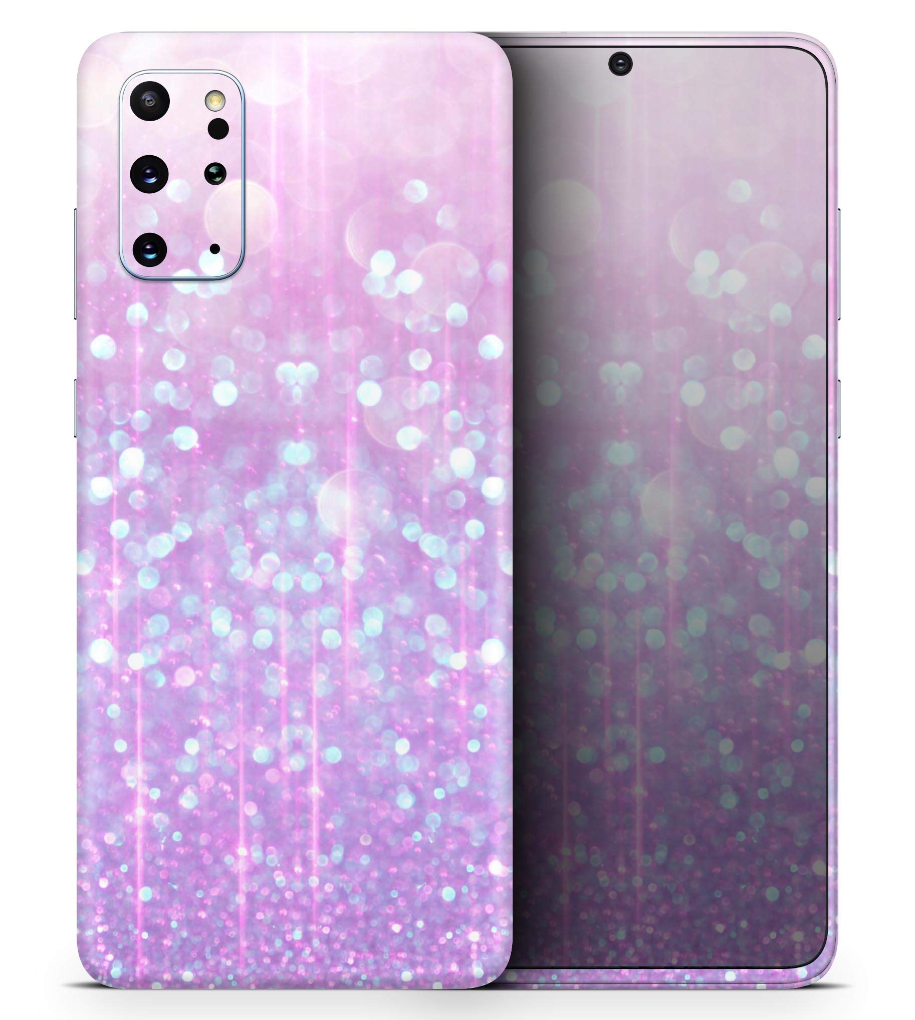 DesignSkinz Pink Unfocused Orbs of Light Protective Vinyl Decal Wrap Skin Cover Compatible with The Samsung Galaxy S20 (Screen Trim & Back Glass Skin)