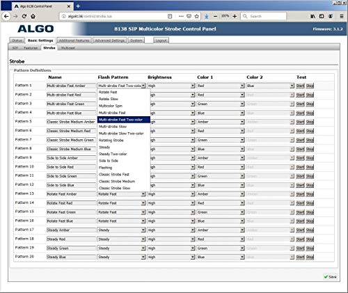 Algo 8138 Multicolor RGB+A LED IP Strobe Light for VoIP Notification & SIP Alerting