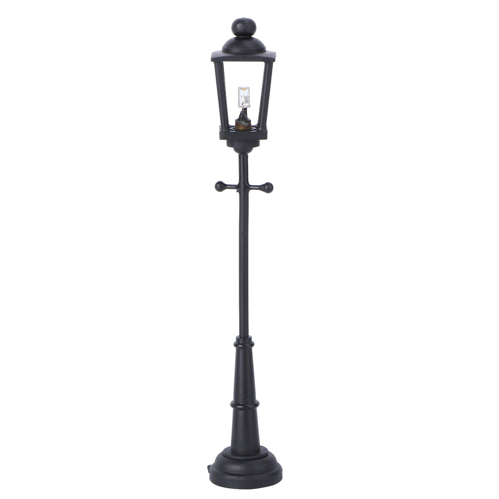 BESPORTBLE 1:12 Mini Street Light Model Dollhouse Solar Lamp Post Lights Outdoor Pathway Lantern Post Fairy Garden Decorations