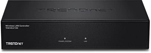 TRENDnet Wireless LAN Controller, Built-in 5-Port GB Switch, Compatible with: TEW-755AP/TEW-821DAP/TEW-825DAP, Access Point Management, TEW-WLC100, Black, Manage up to 128 AP's