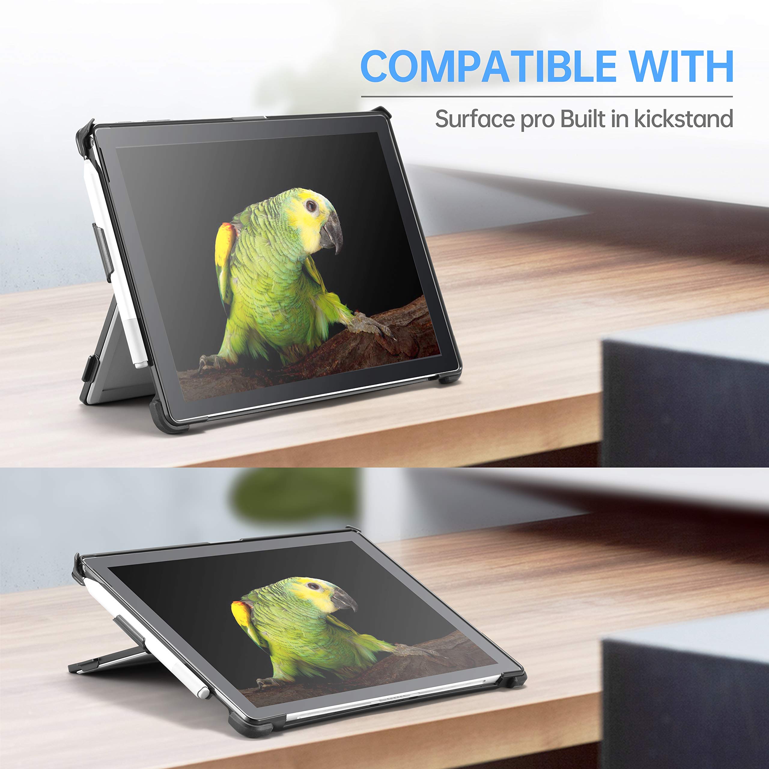 Surface pro 7 Case, Microsoft Surface Pro Cover, Shockproof Protective Skin Covers Sleeve for Surface Pro 7 Plus/Surface Pro 7 / Surface Pro 6 / Surface Pro 5 / Surface Pro 4 with Pencil Holder