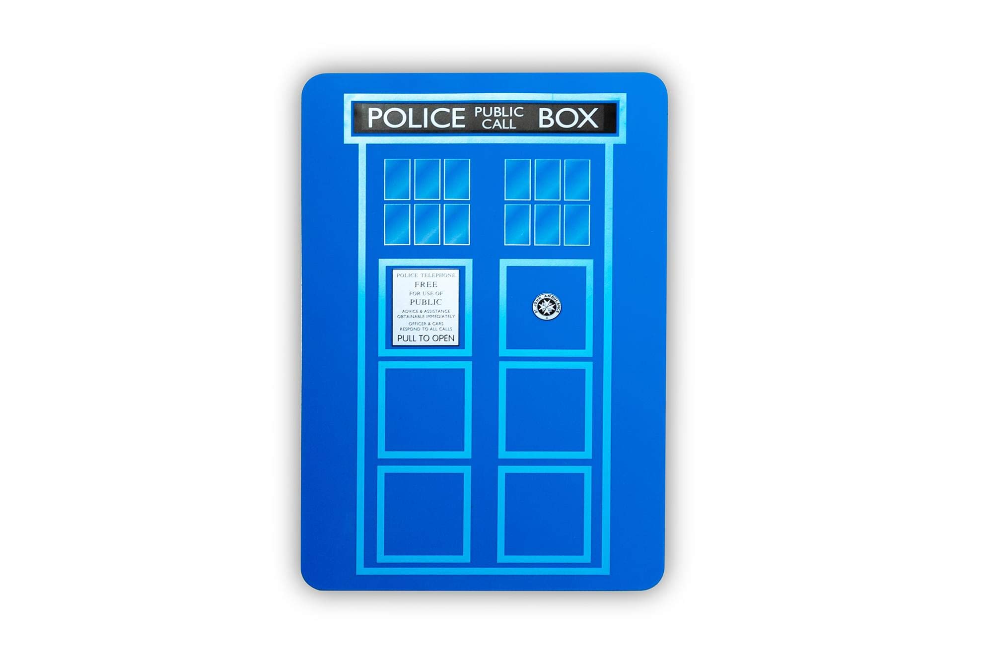 Doctor Who TARDIS Cutting Board - Flexible Silicone, with Non-Slip Base