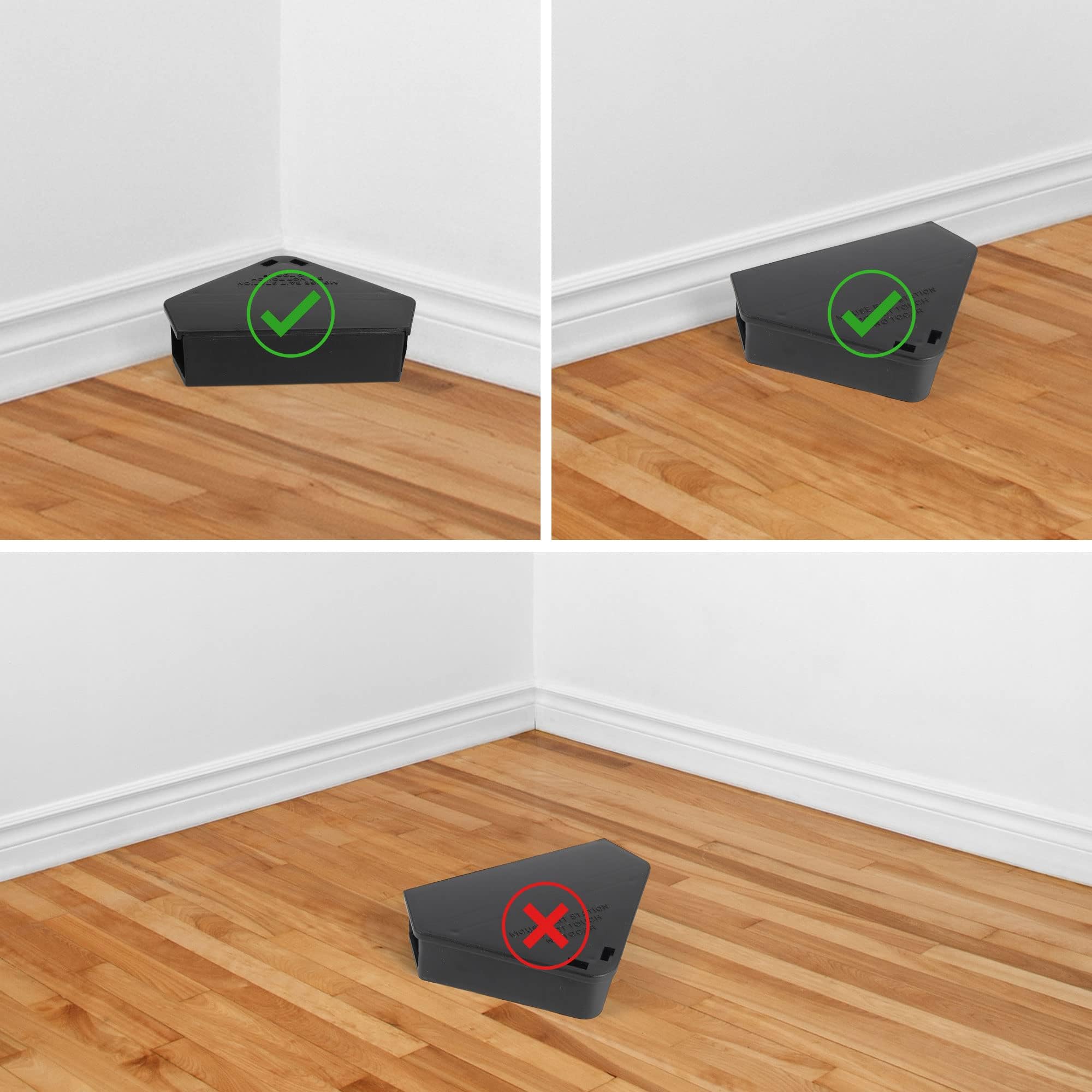 8 Pack Mouse Bait Stations with 8 Keys, Outdoor Rodent Box Station for Mice Small Rats, Mouse Traps Opens Easily with Key, Kids and Pets Safe