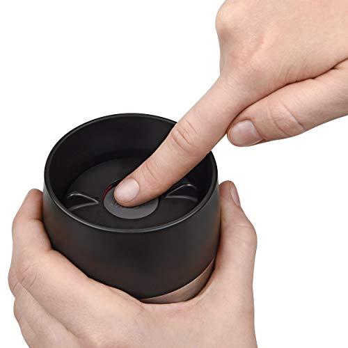 Emsa Waves Travel Mug Thermos Mug 18/10 Stainless Steel/Black