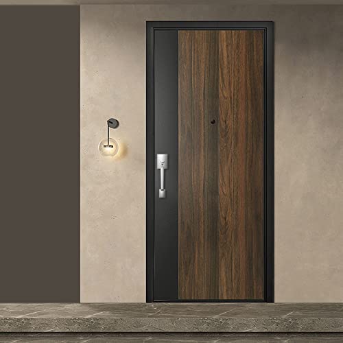 Abelockand Front Door Handle, Entry Door Handle Set, Exterior Entry Door Handle with Door Lever for Right and Left Handed Doors, Single Cylinder Door Handle Set with Lower Half Lever, Satin Nickel
